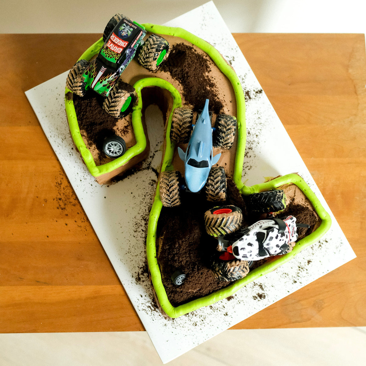 Monster Truck Number Cake – Padoca Bakery