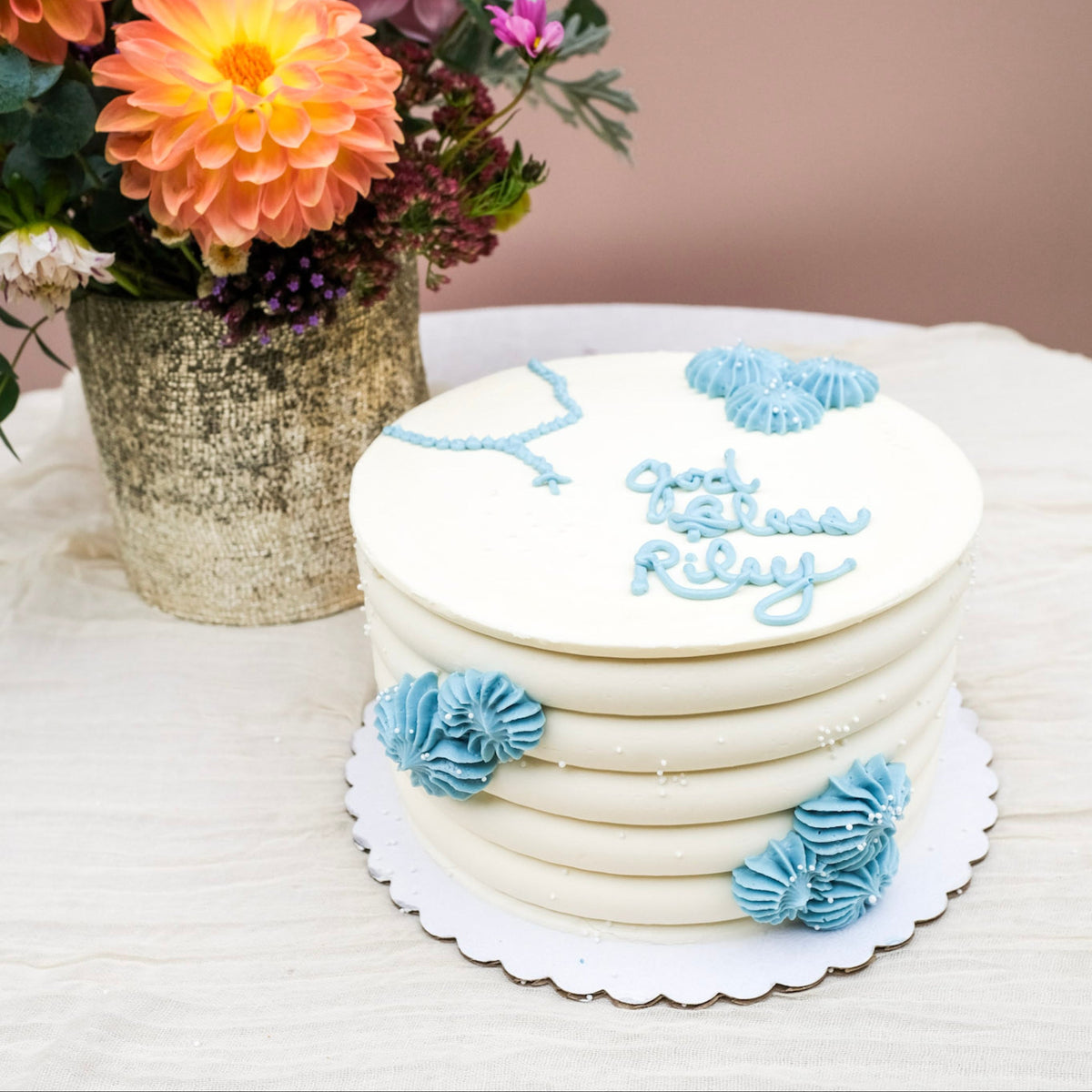 Rosary Bead Baptism Cake – Padoca Bakery