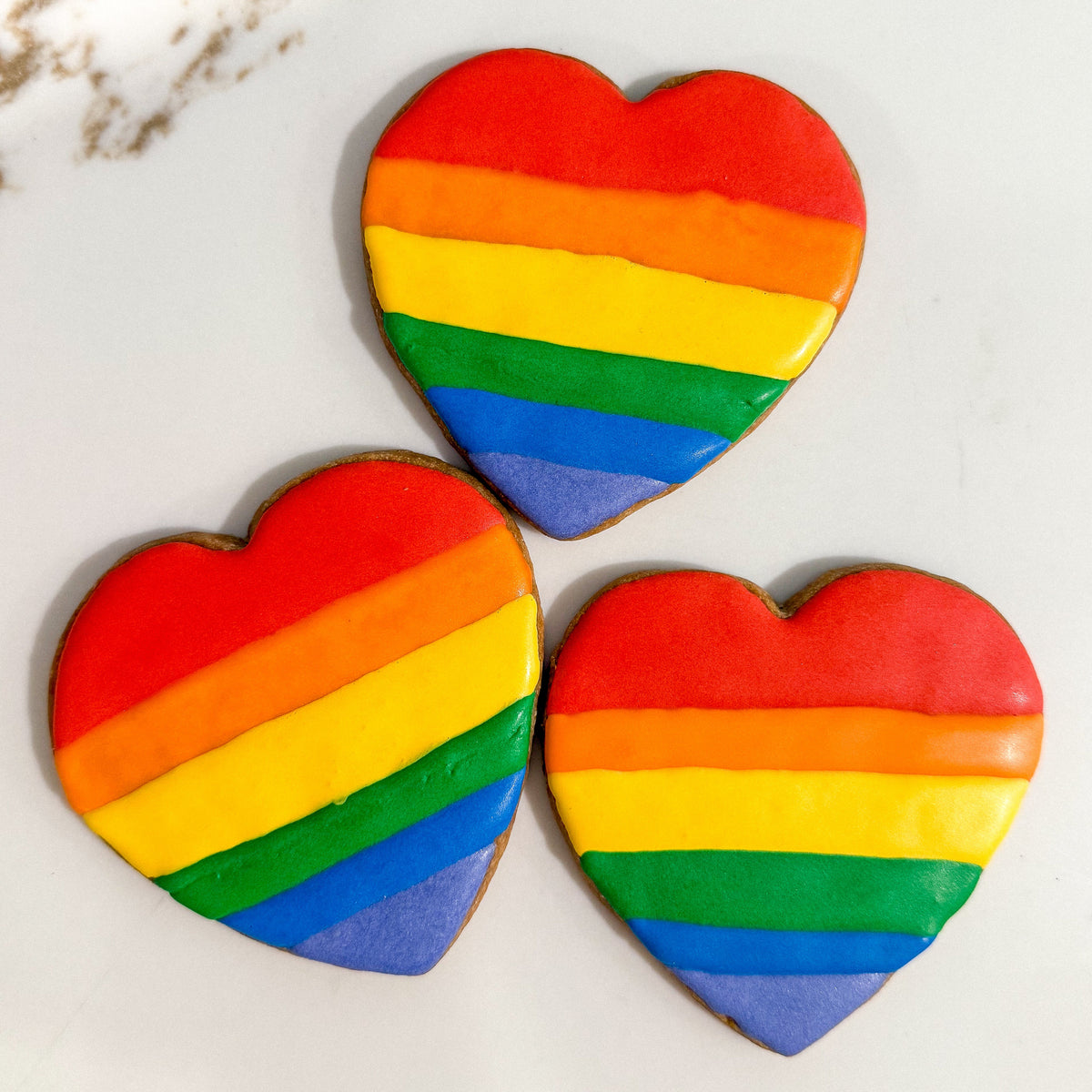 Pride Rainbow Heart Sugar Cookie – Padoca Bakery